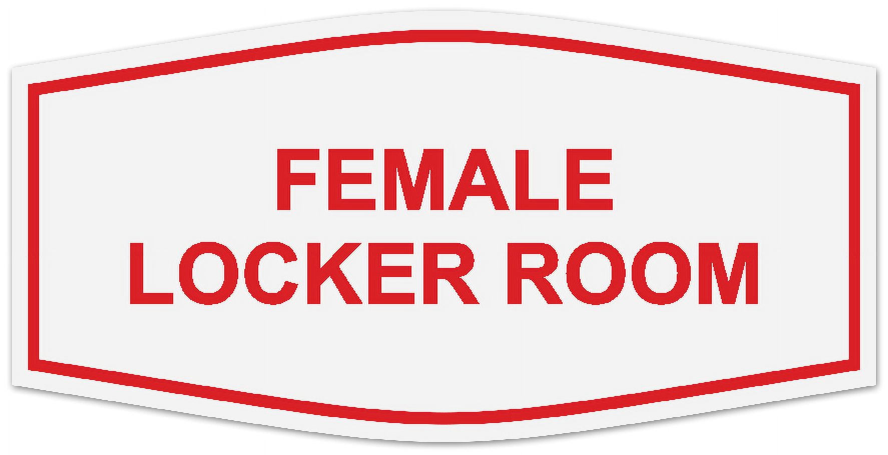 Signs ByLITA Fancy Female Locker Room Sign - Laser-Engraved Lettering ...