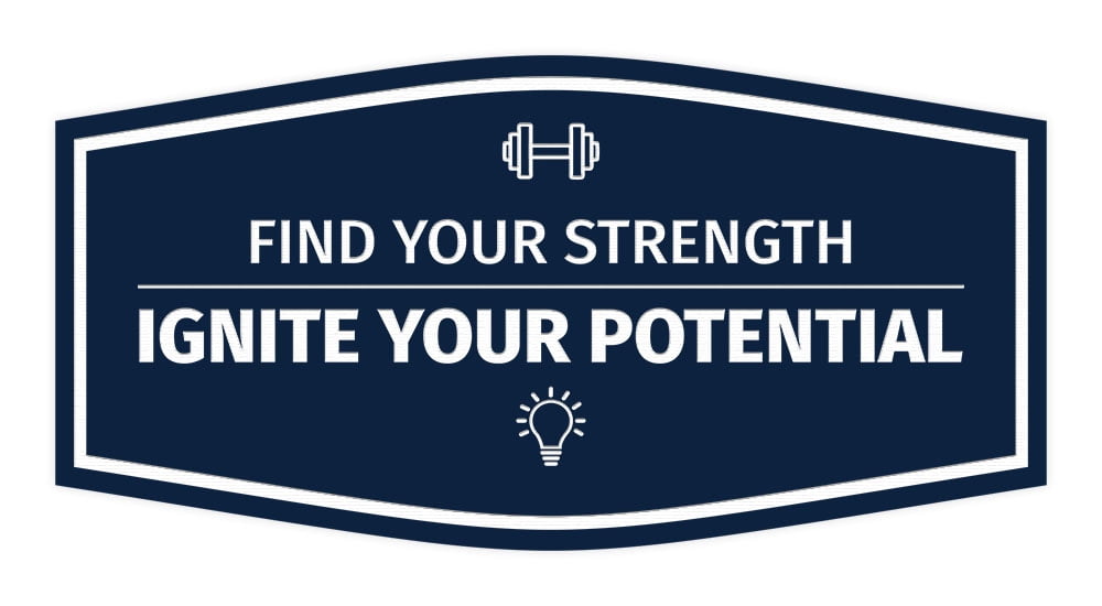 Signs ByLITA Fancy Find Your Strength, Ignite Your Potential Durable ...
