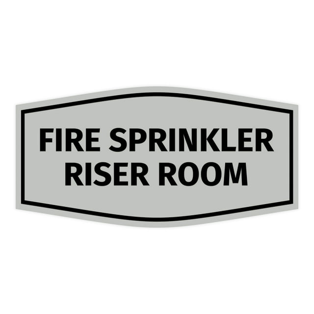 Signs ByLITA Fancy Fire Sprinkler Riser Room Sign - Laser-Engraved ...