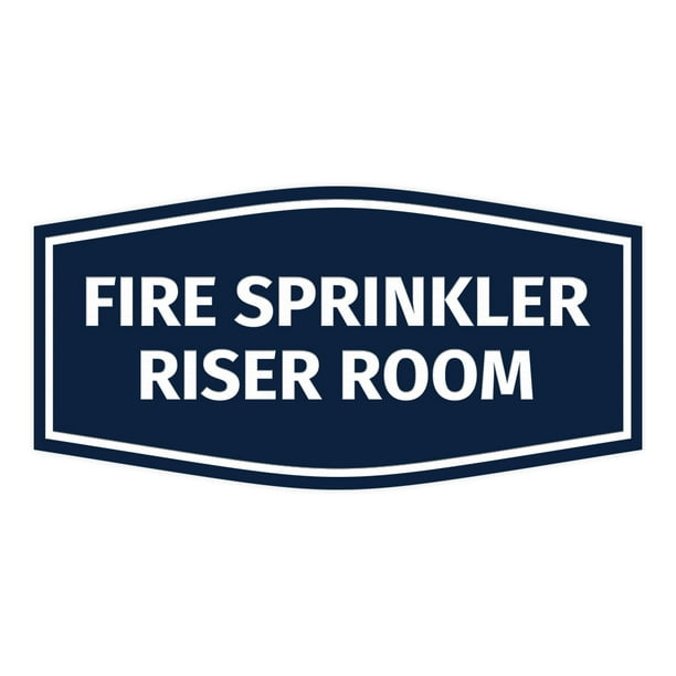 Signs ByLITA Fancy Fire Sprinkler Riser Room Sign - Laser-Engraved ...