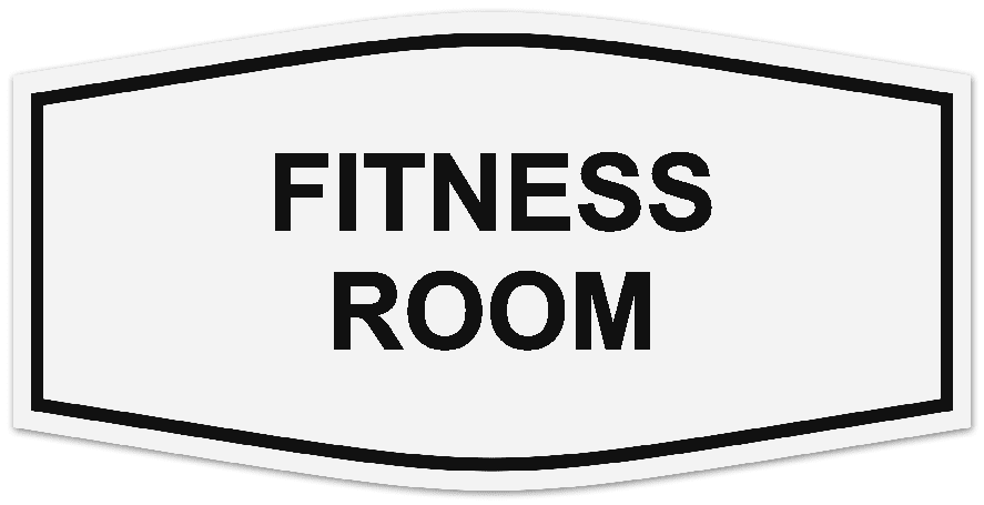 Signs ByLITA Fancy Fitness Room Sign - Laser-Engraved Lettering ...