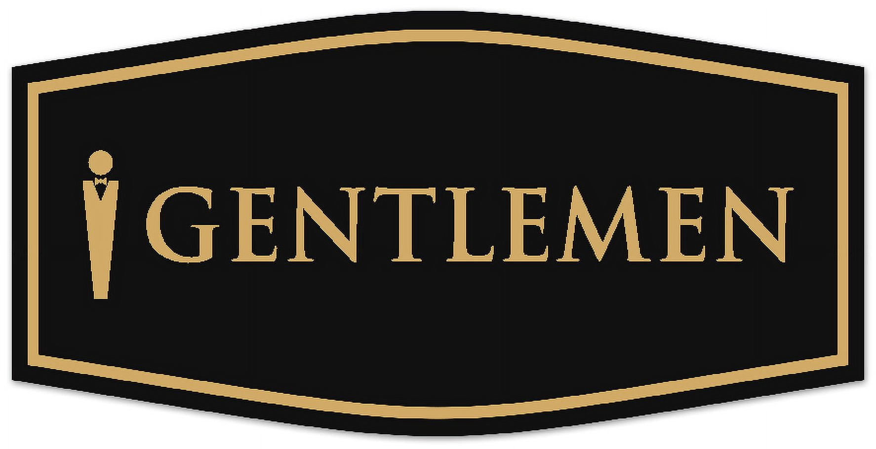 Signs ByLITA Fancy Gentleman figurine Sign - Laser-Engraved Lettering ...