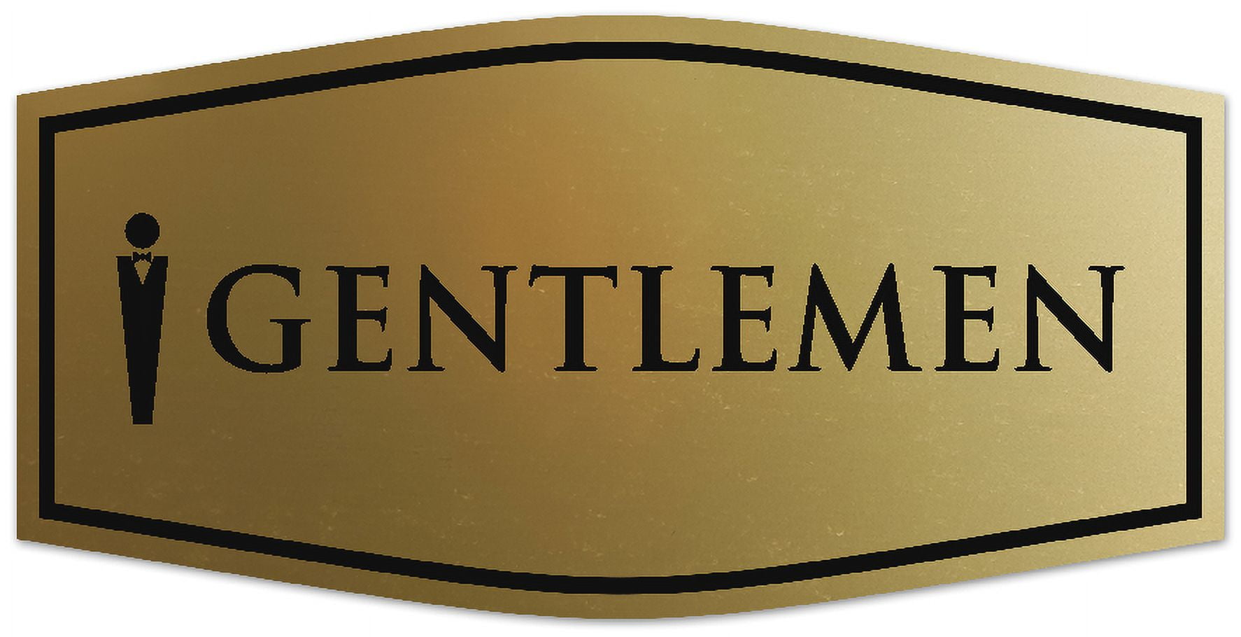 Signs ByLITA Fancy Gentleman figurine Sign - Laser-Engraved Lettering ...