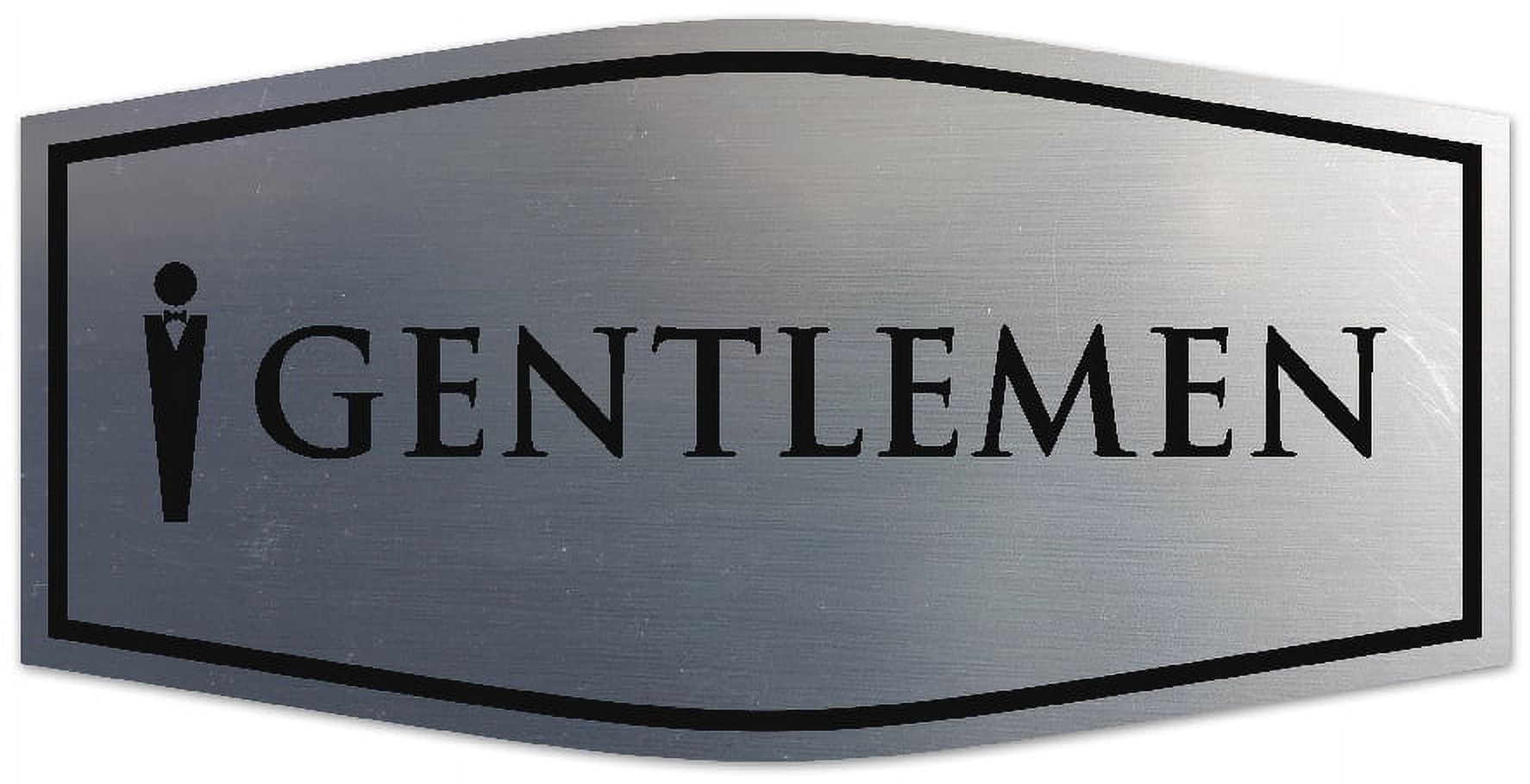 Signs ByLITA Fancy Gentleman figurine Sign - Laser-Engraved Lettering ...