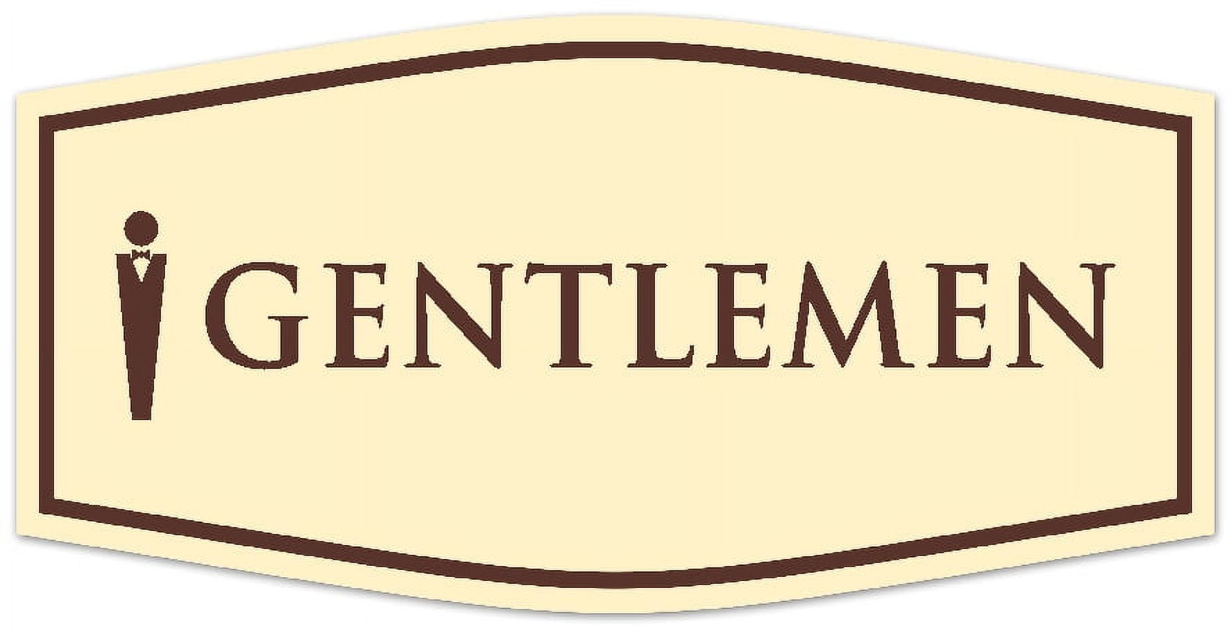 Signs ByLITA Fancy Gentleman figurine Sign - Laser-Engraved Lettering ...