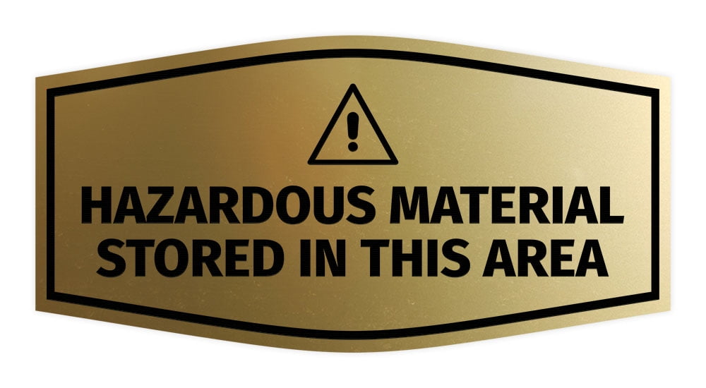 Signs ByLITA Fancy Hazardous Material Stored in this Area Durable ABS ...