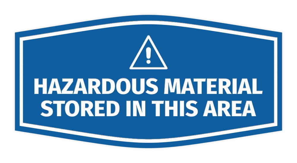Signs ByLITA Fancy Hazardous Material Stored in this Area Durable ABS ...