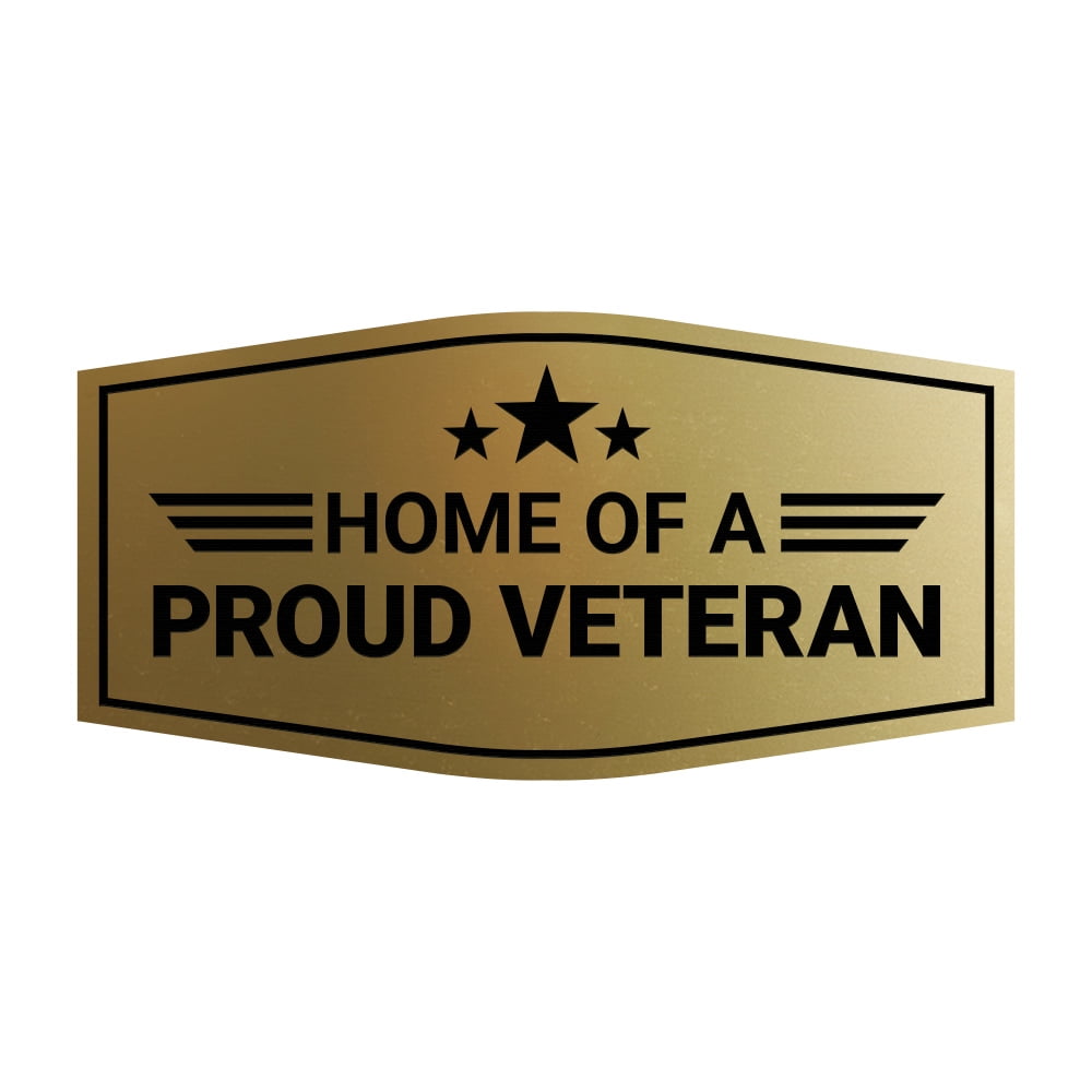 Signs ByLITA Fancy Home of a Proud Veteran Easy Installation | Honor ...