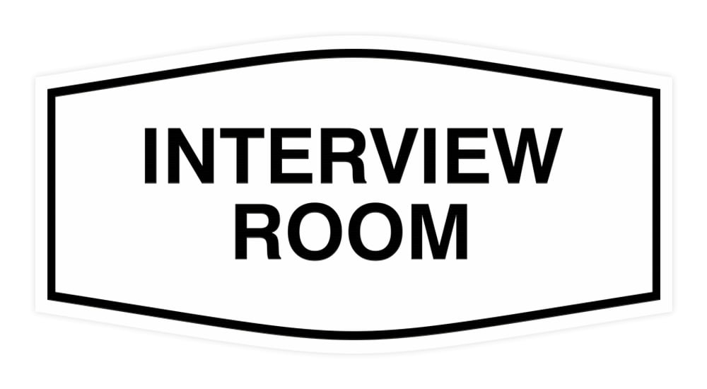Signs ByLITA Fancy Interview Room Sign (White) - Small - Walmart.com
