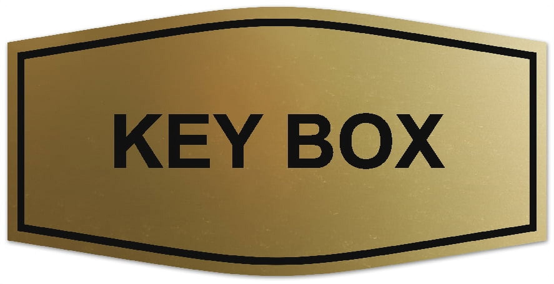 Signs ByLITA Fancy Key Box Sign - Laser-Engraved Lettering | Durable ...