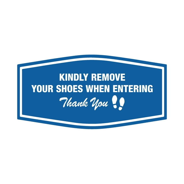 Signs ByLITA Fancy Kindly Remove Your Shoes When Entering Thank You ...