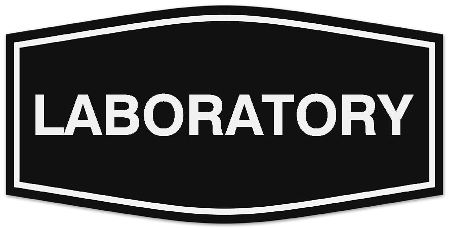 Signs ByLITA Fancy Laboratory Sign - Laser-Engraved Lettering | Durable ...