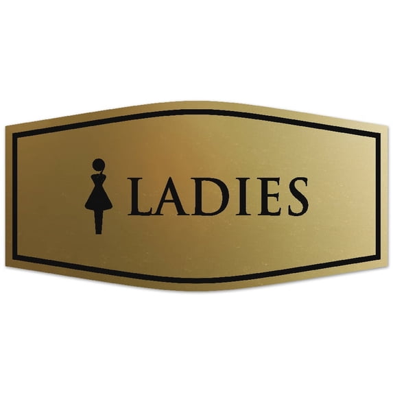 Signs ByLITA Fancy Ladies figurine Sign - Laser-Engraved Lettering ...