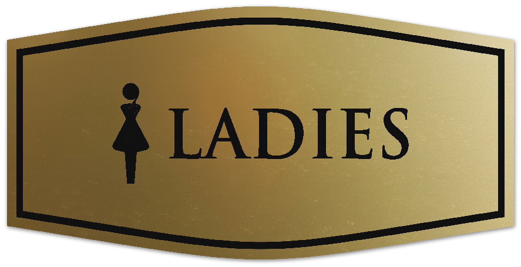 Signs ByLITA Fancy Ladies figurine Sign - Laser-Engraved Lettering ...