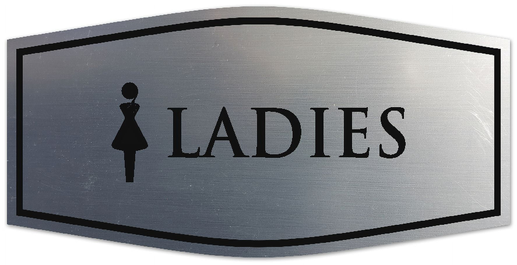 Signs ByLITA Fancy Ladies figurine Sign - Laser-Engraved Lettering ...