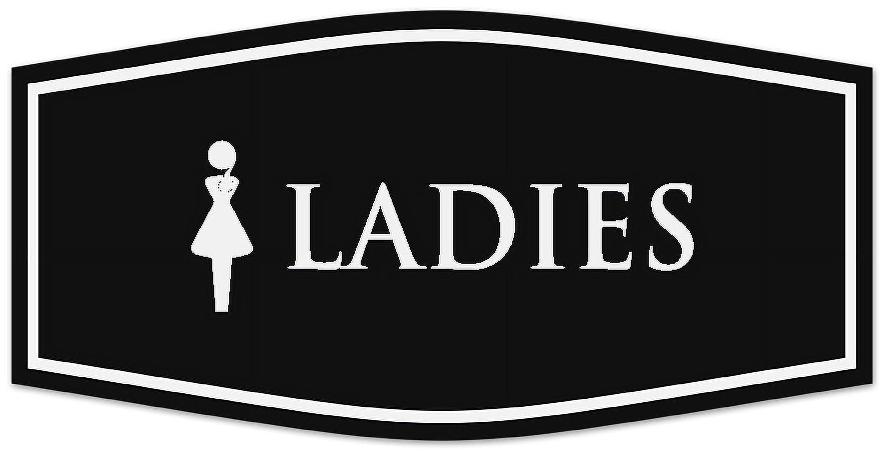 Signs ByLITA Fancy Ladies figurine Sign - Laser-Engraved Lettering ...