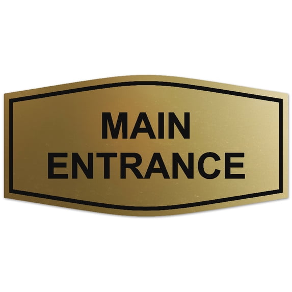 Signs ByLITA Fancy Main Entrance Sign - Laser-Engraved Lettering ...