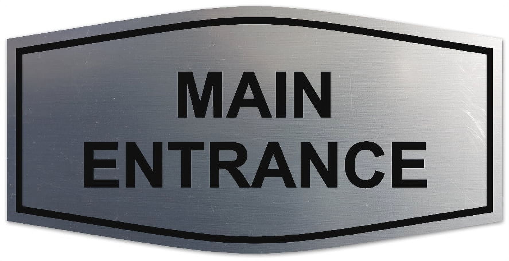 Signs ByLITA Fancy Main Entrance Sign - Laser-Engraved Lettering ...