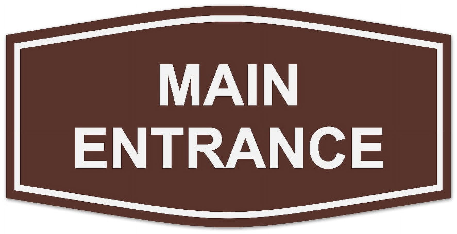 Signs ByLITA Fancy Main Entrance Sign - Laser-Engraved Lettering ...