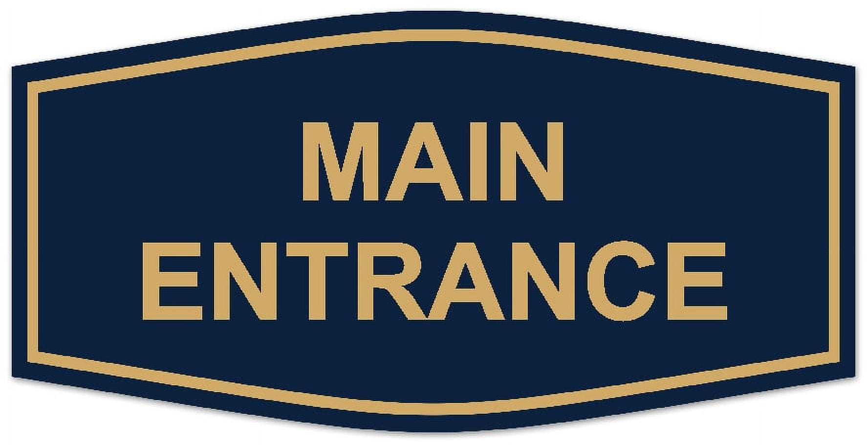 Signs ByLITA Fancy Main Entrance Sign - Laser-Engraved Lettering ...