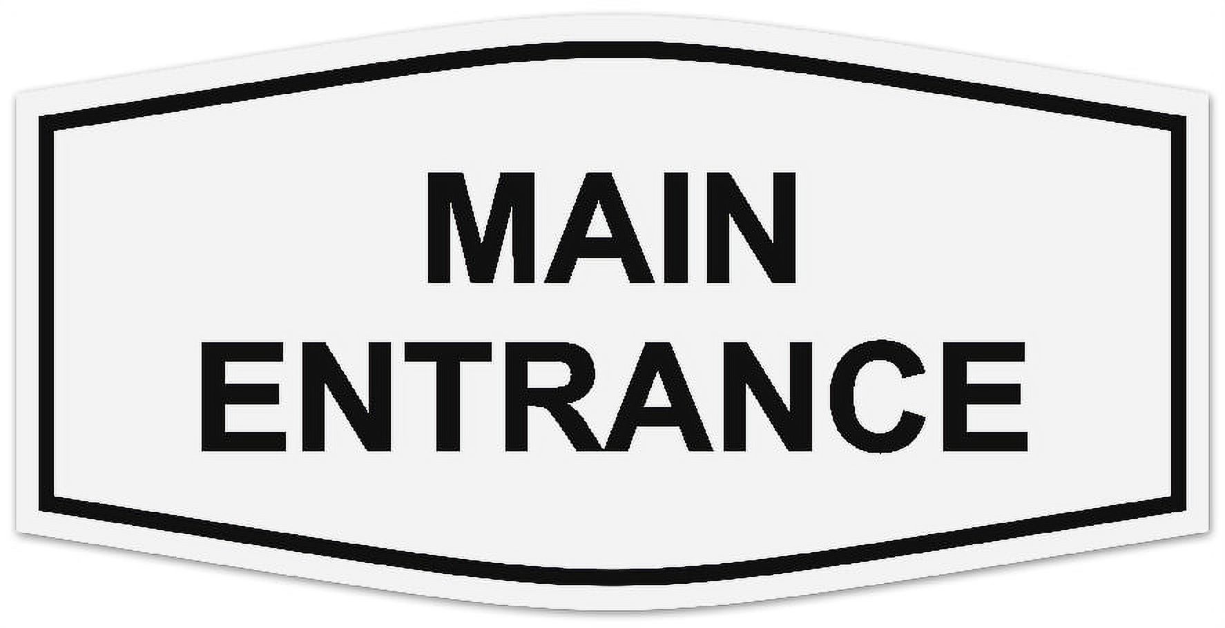Signs ByLITA Fancy Main Entrance Sign - Laser-Engraved Lettering ...