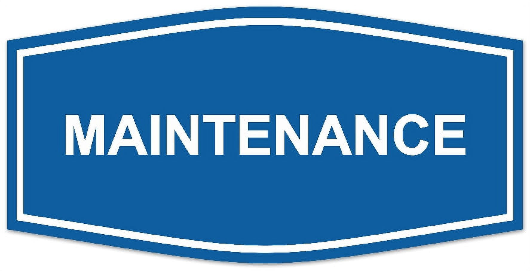 Signs ByLITA Fancy Maintenance Sign - Laser-Engraved Lettering ...