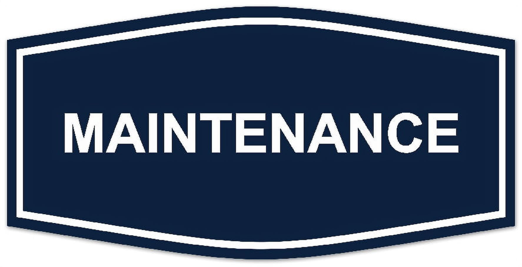 Signs ByLITA Fancy Maintenance Sign - Laser-Engraved Lettering ...