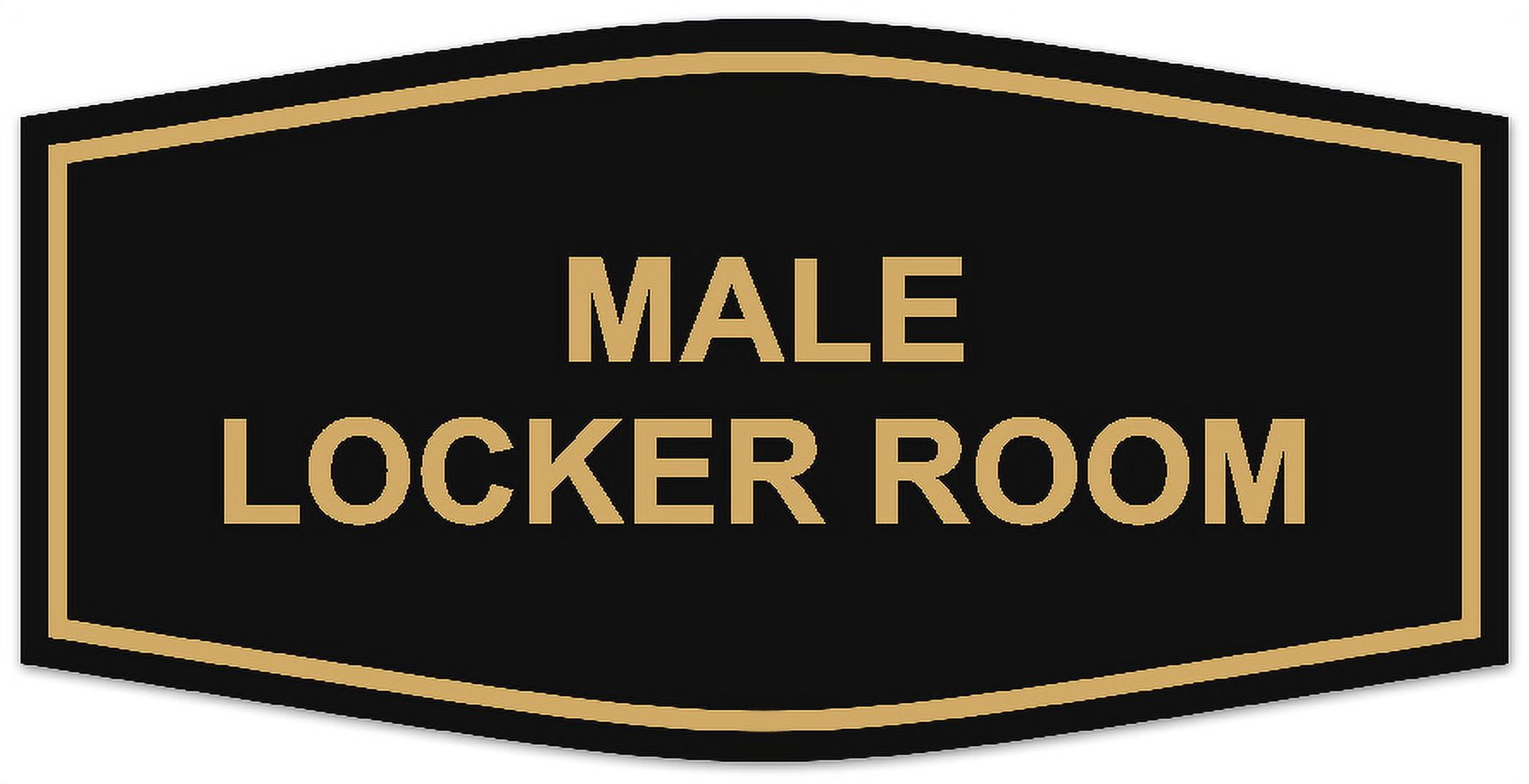 Signs ByLITA Fancy Male Locker Room Sign - Laser-Engraved Lettering ...