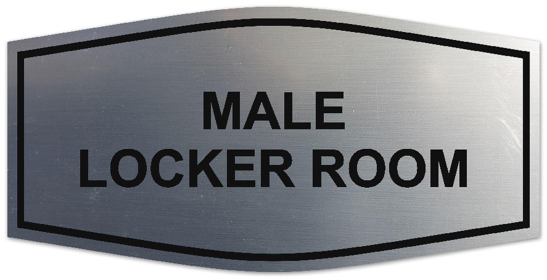 Signs ByLITA Fancy Male Locker Room Sign - Laser-Engraved Lettering ...