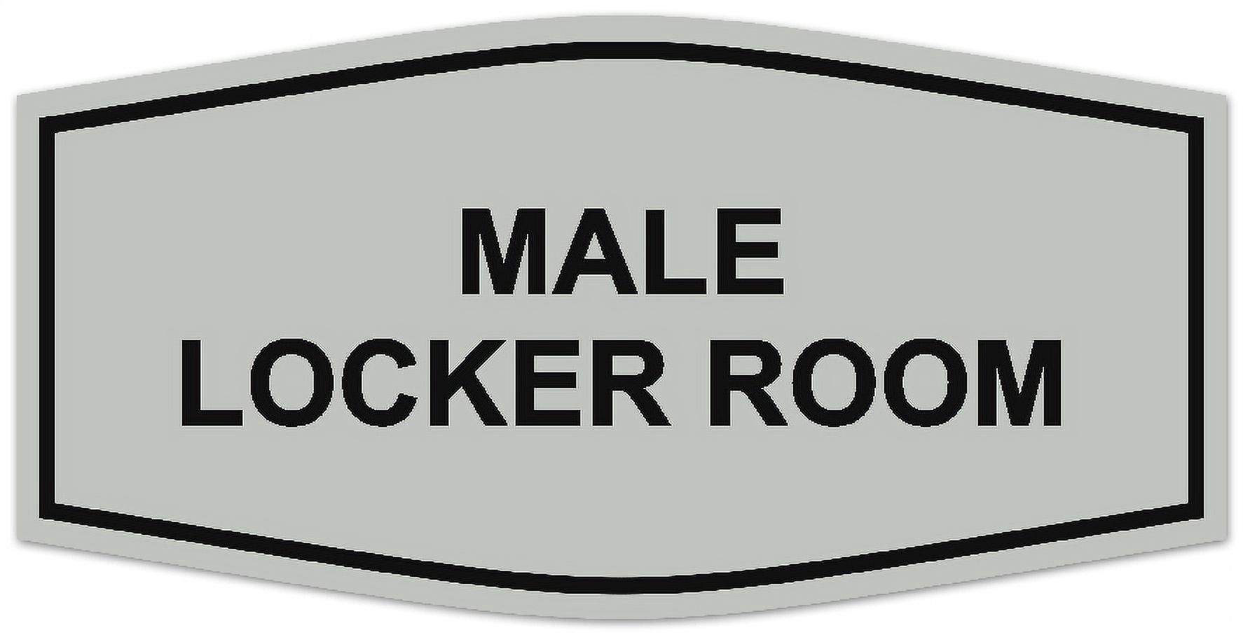 Signs ByLITA Fancy Male Locker Room Sign - Laser-Engraved Lettering ...