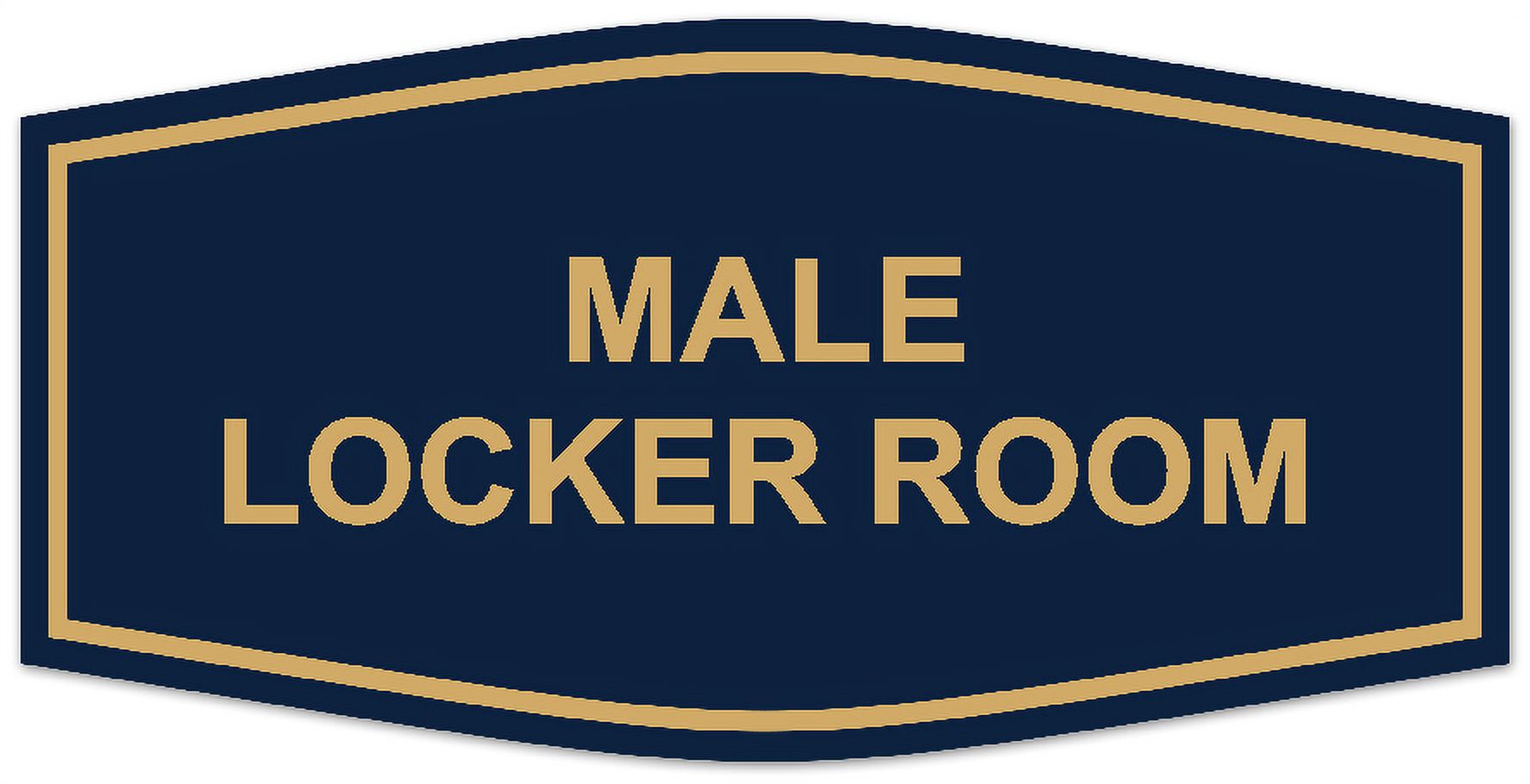 Signs ByLITA Fancy Male Locker Room Sign - Laser-Engraved Lettering ...