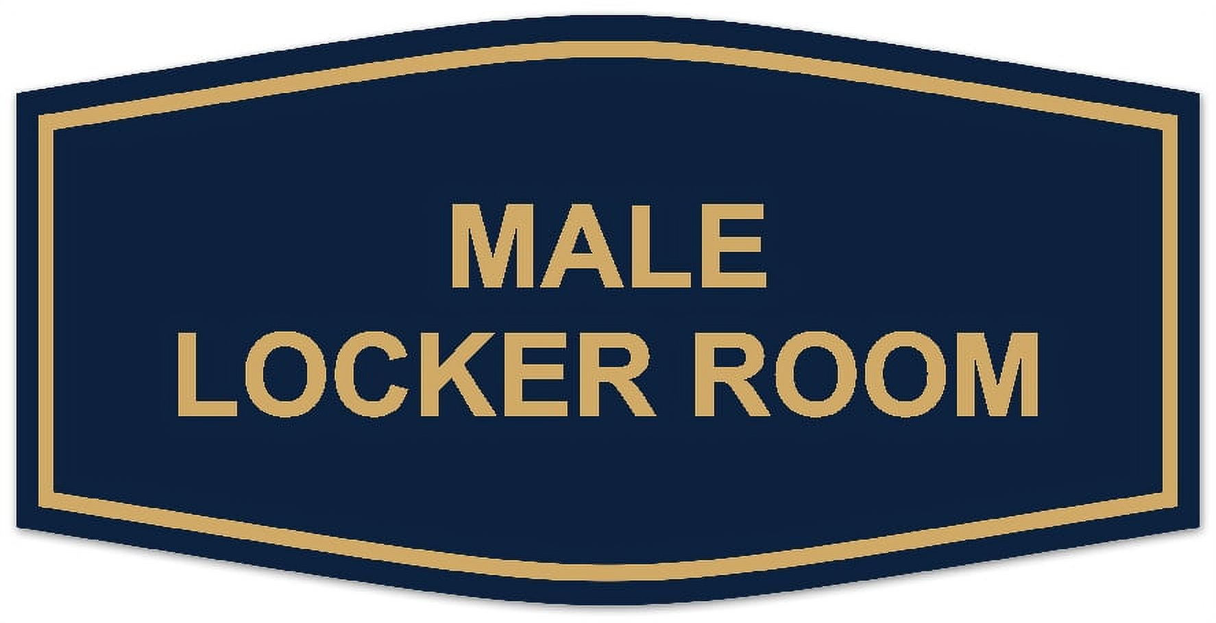Signs ByLITA Fancy Male Locker Room Sign - Laser-Engraved Lettering ...