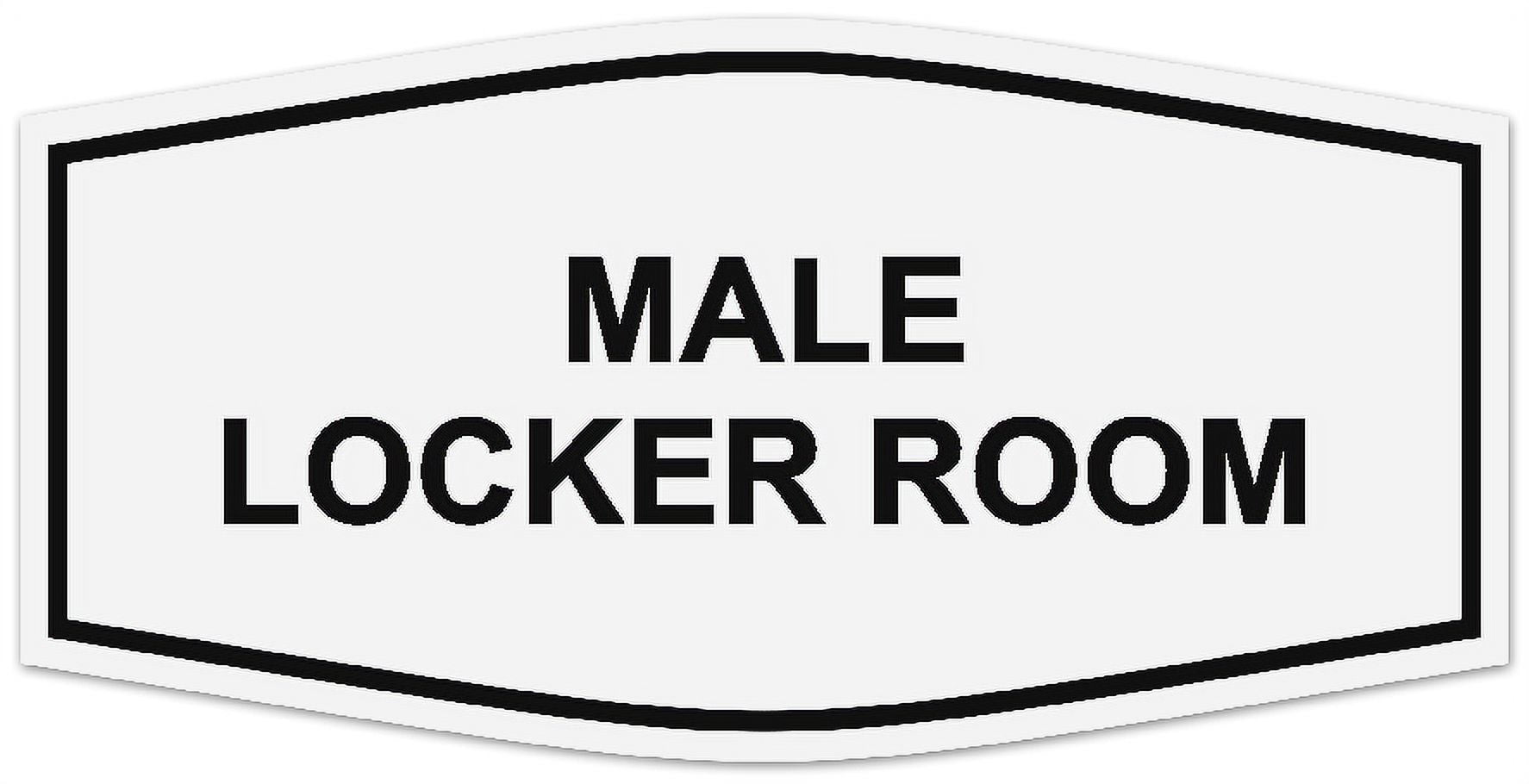 Signs ByLITA Fancy Male Locker Room Sign - Laser-Engraved Lettering ...