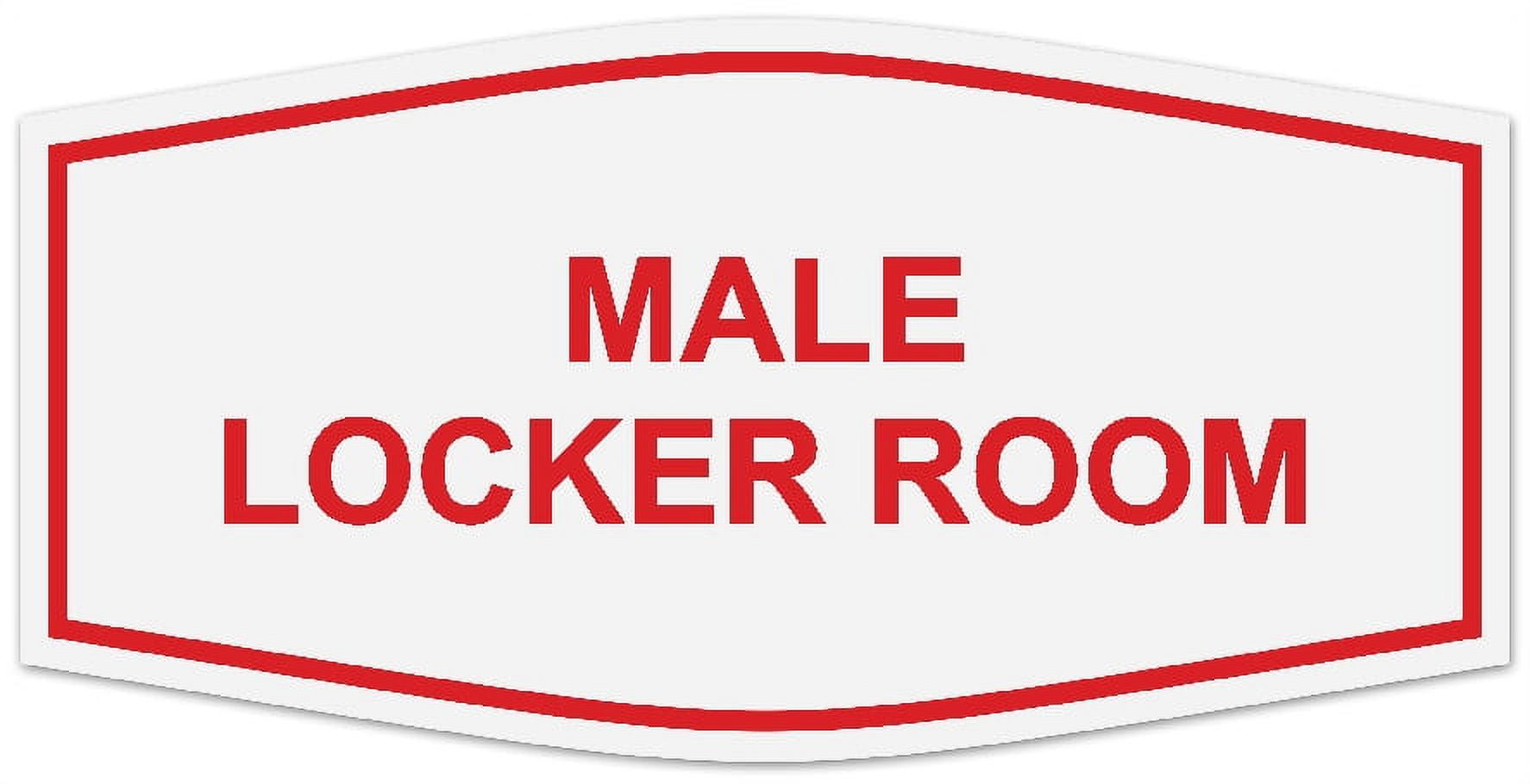 Signs ByLITA Fancy Male Locker Room Sign - Laser-Engraved Lettering ...