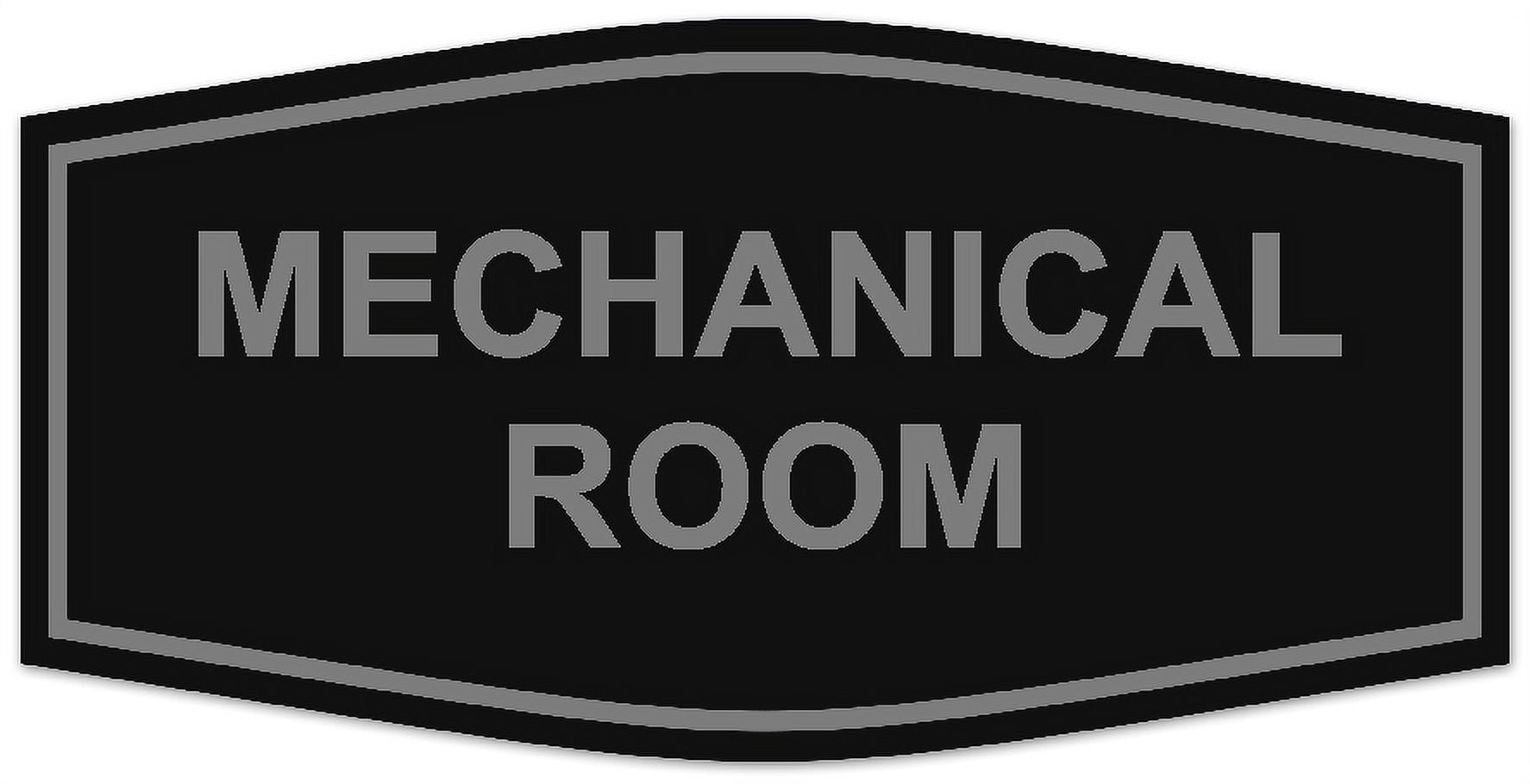 Signs ByLITA Fancy Mechanical Room Sign - Laser-Engraved Lettering ...