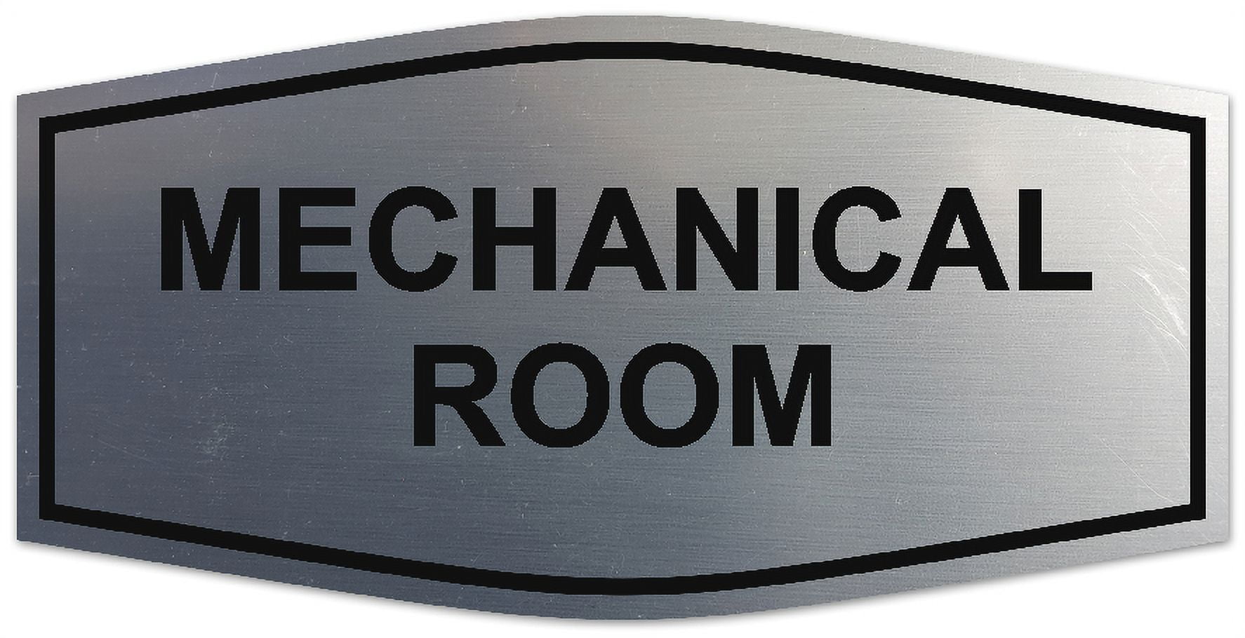 Signs ByLITA Fancy Mechanical Room Sign - Laser-Engraved Lettering ...