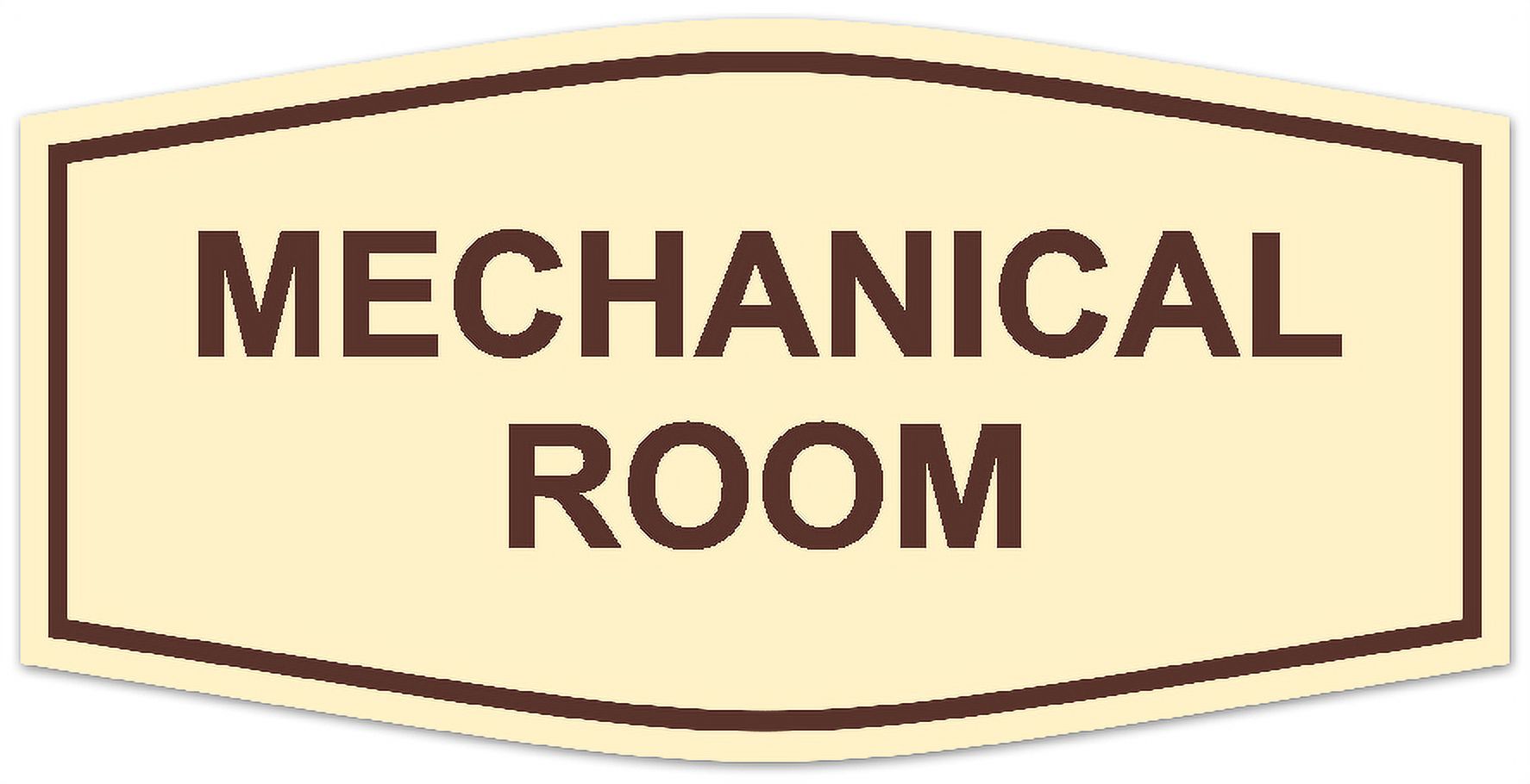 Signs ByLITA Fancy Mechanical Room Sign - Laser-Engraved Lettering ...
