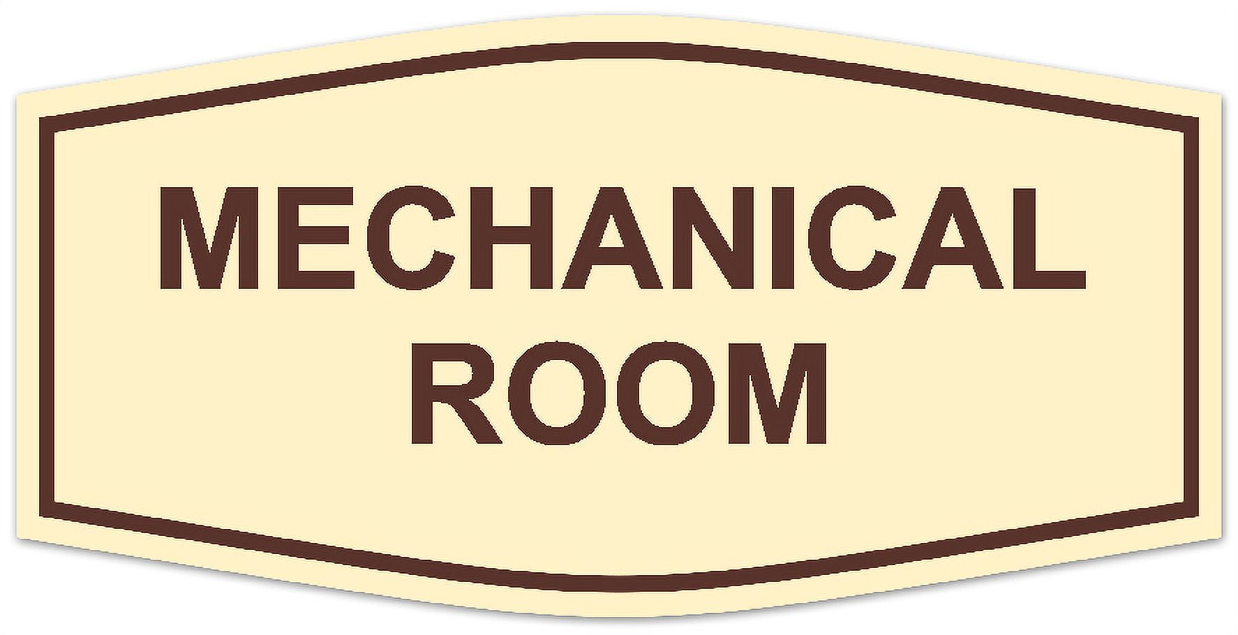 Signs ByLITA Fancy Mechanical Room Sign - Laser-Engraved Lettering ...