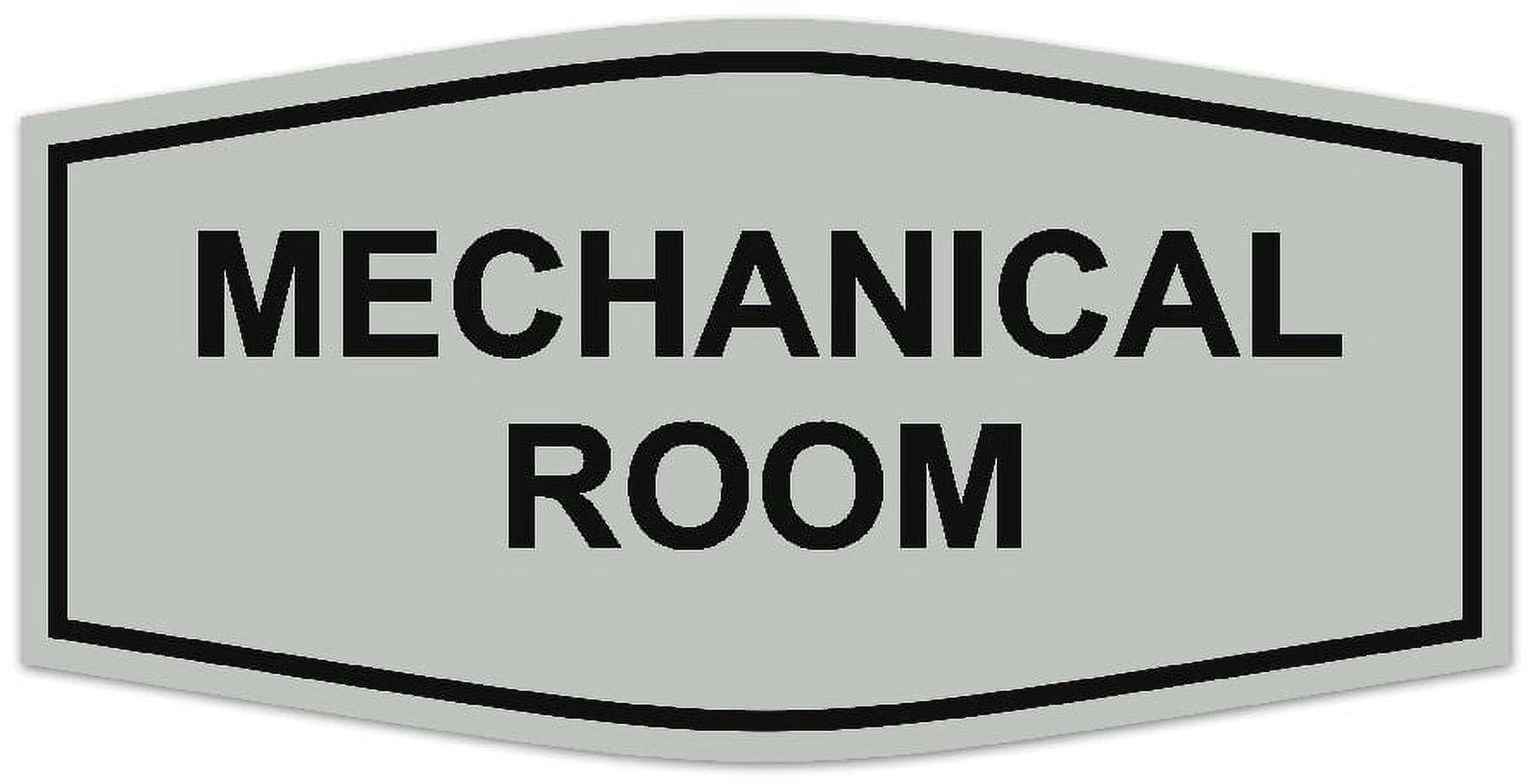 Signs ByLITA Fancy Mechanical Room Sign - Laser-Engraved Lettering ...