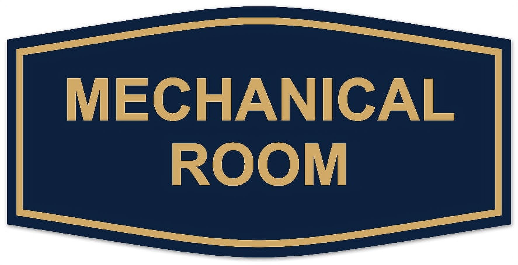 Signs ByLITA Fancy Mechanical Room Sign - Laser-Engraved Lettering ...