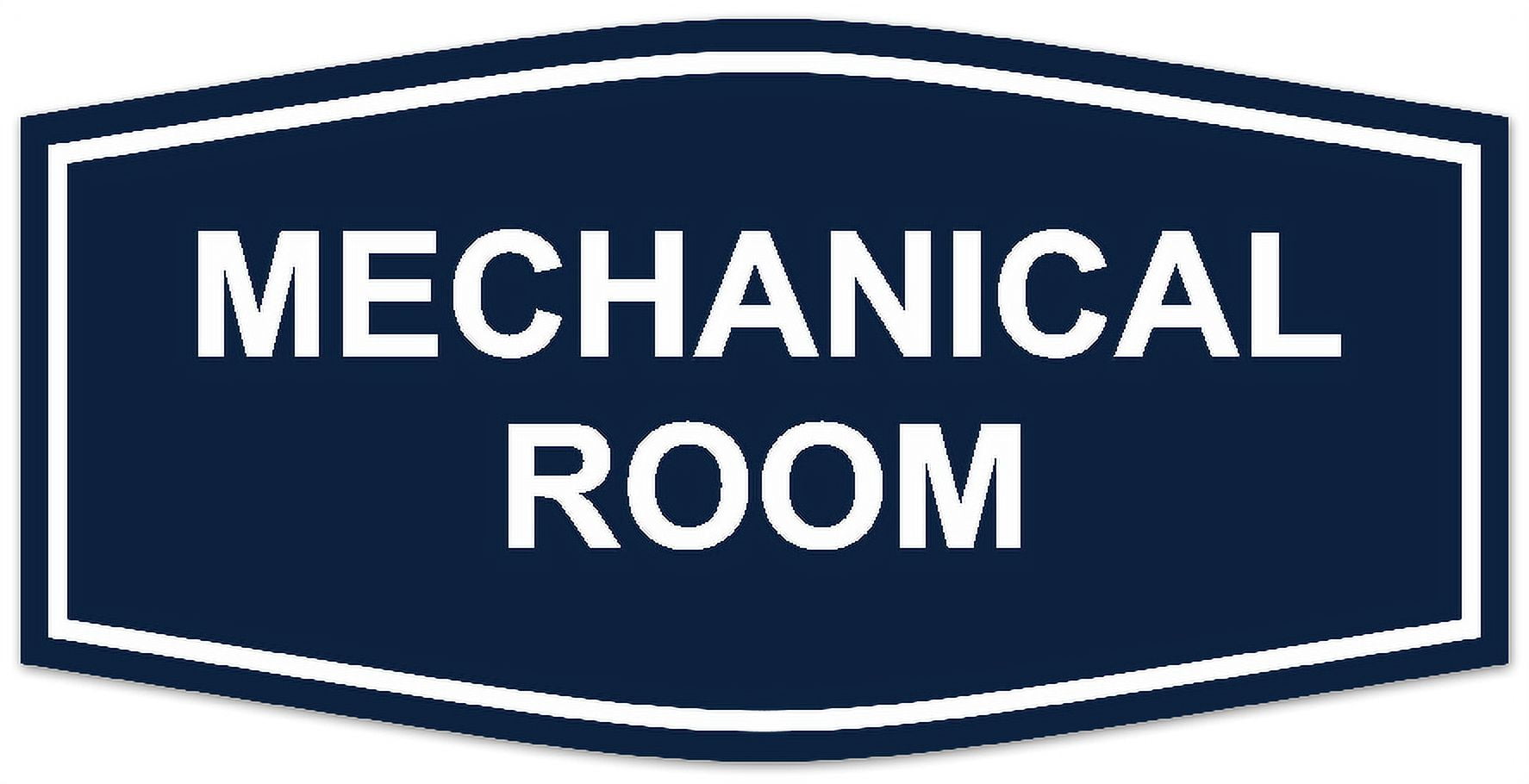 Signs ByLITA Fancy Mechanical Room Sign - Laser-Engraved Lettering ...