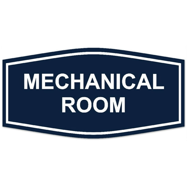 Signs ByLITA Fancy Mechanical Room Sign - Laser-Engraved Lettering ...