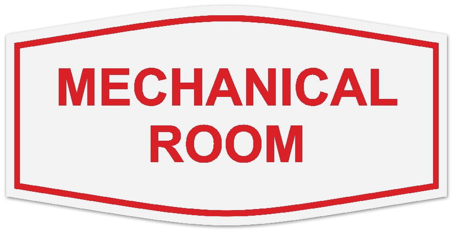 Signs ByLITA Fancy Mechanical Room Sign - Laser-Engraved Lettering ...