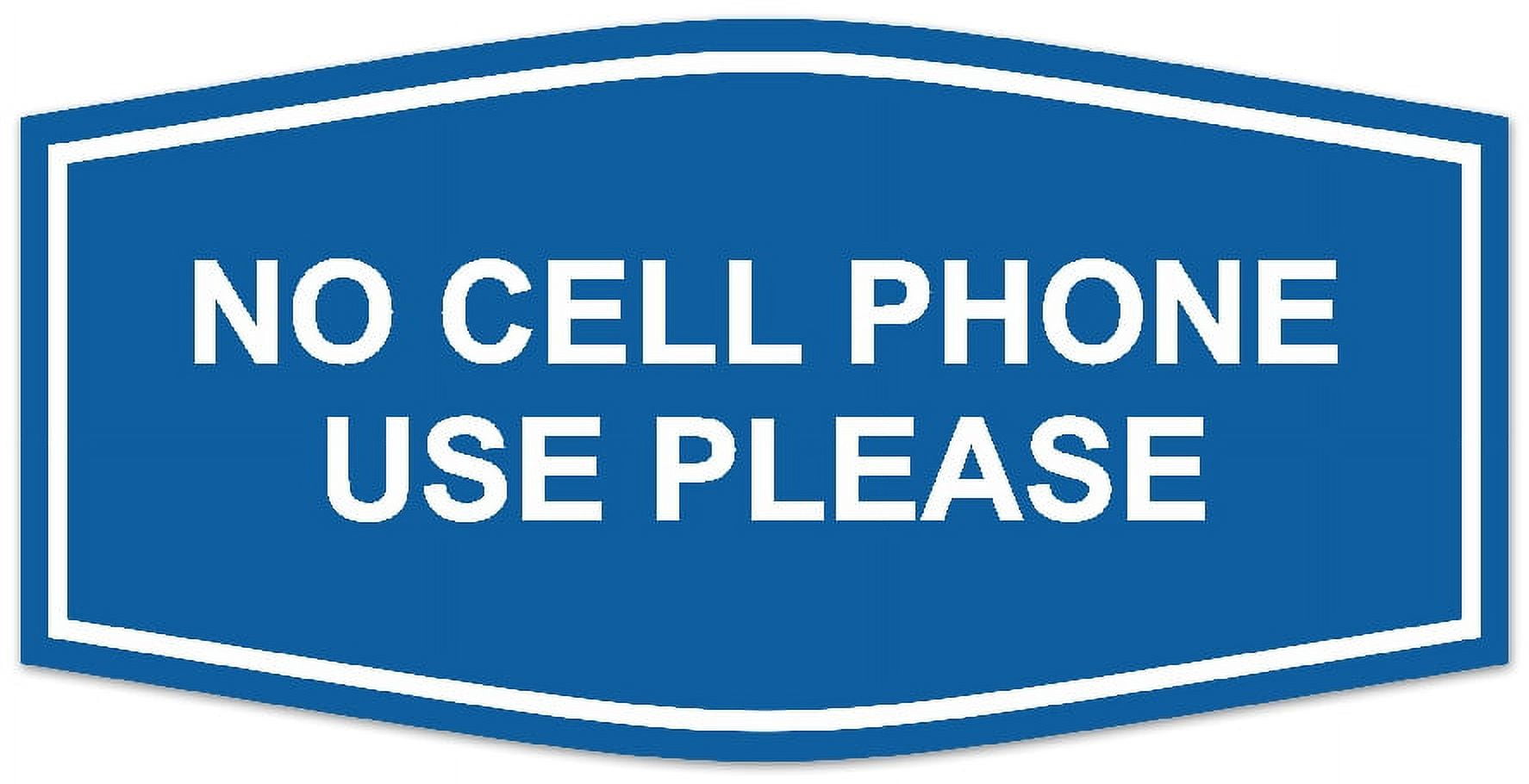 Signs ByLITA Fancy No Cell Phone Use Please Sign - Laser-Engraved ...