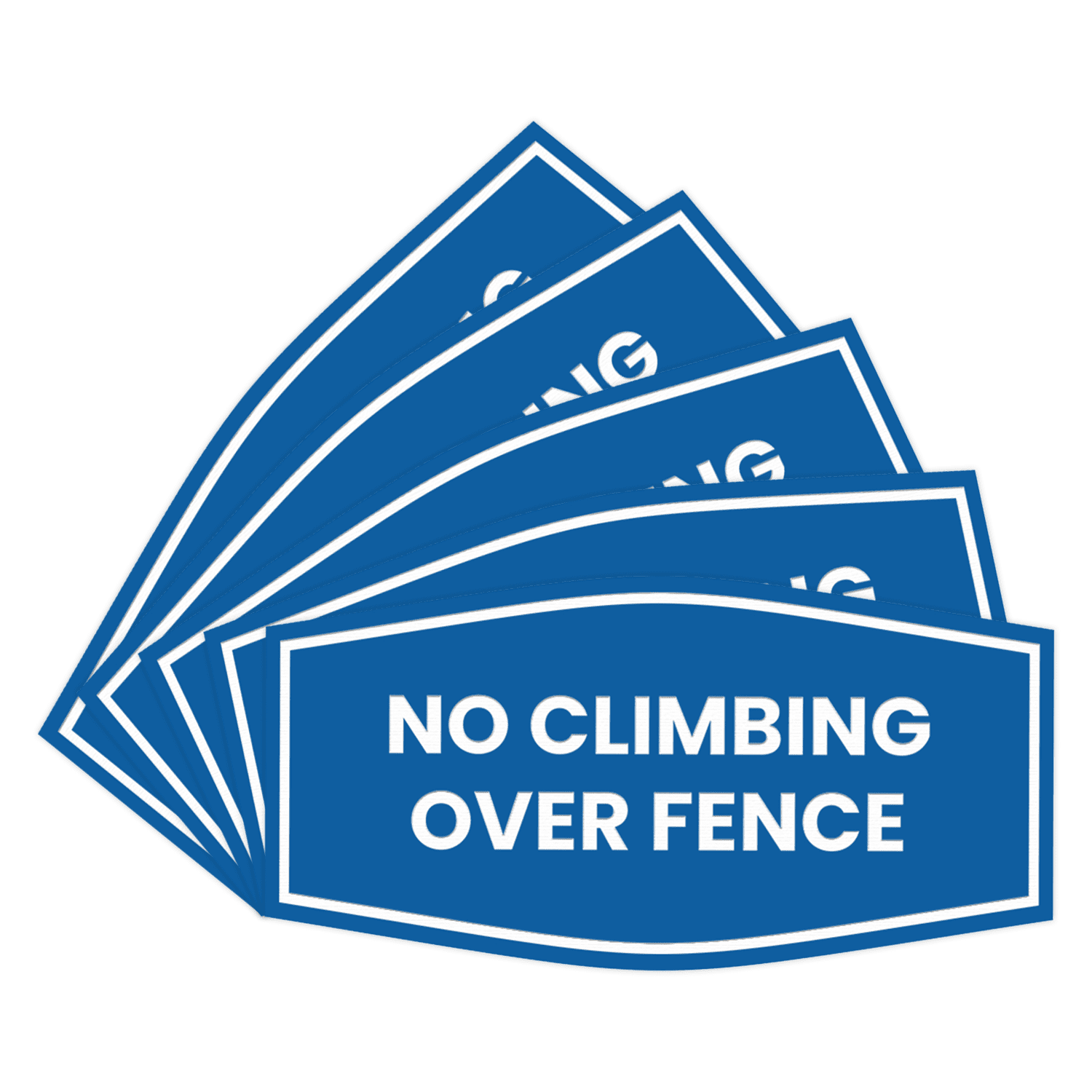 Signs ByLITA Fancy No Climbing Over Fence Sign - Safety Signs | Durable ...
