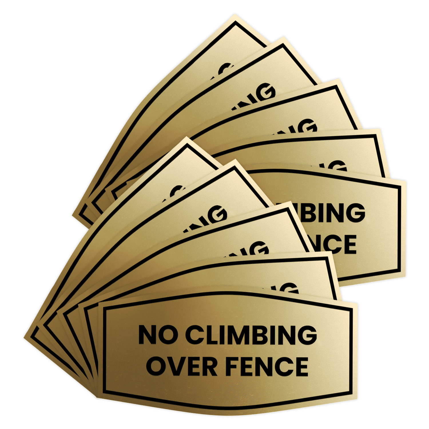 Signs ByLITA Fancy No Climbing Over Fence Sign - Safety Signs | Durable ...