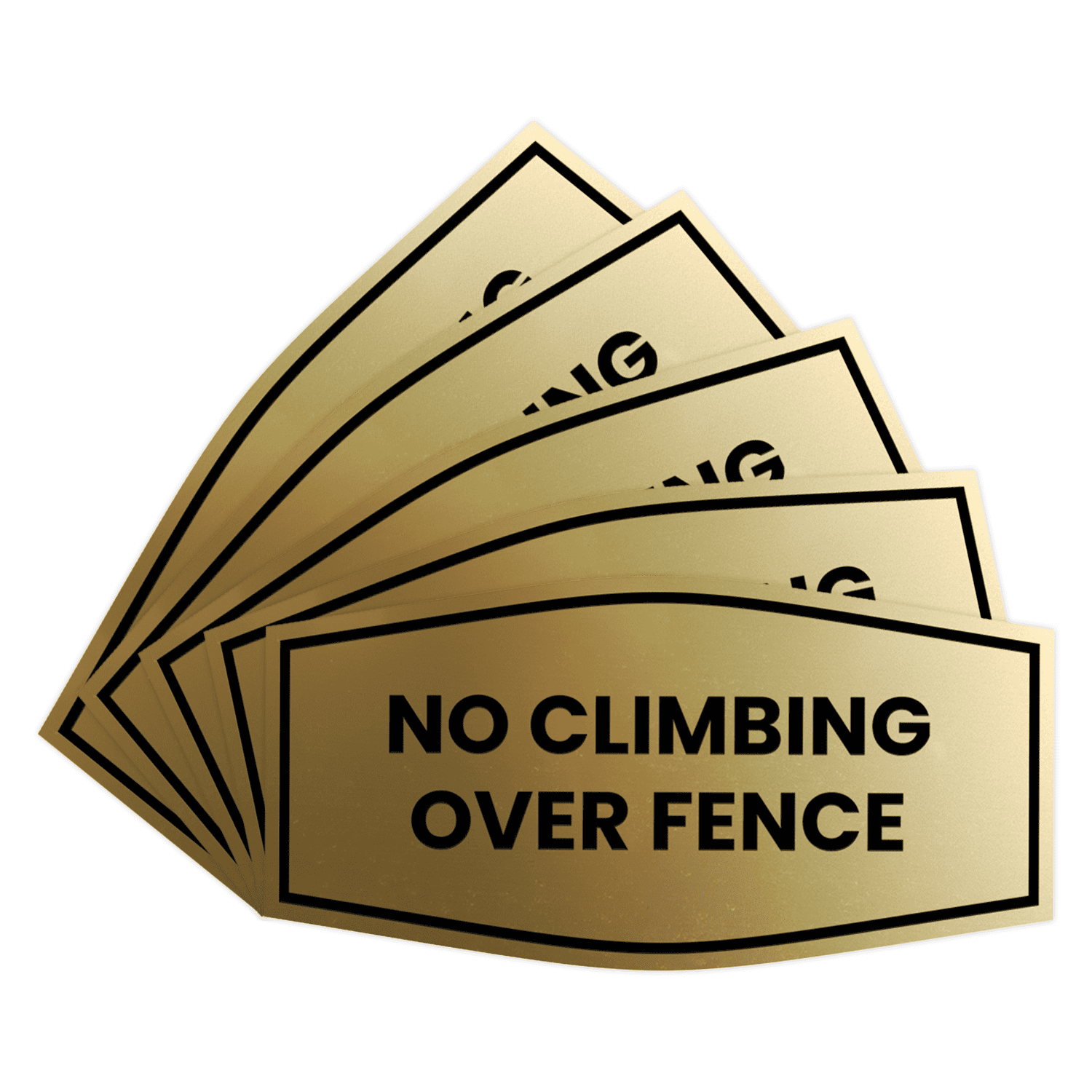 Signs ByLITA Fancy No Climbing Over Fence Sign - Safety Signs | Durable ...