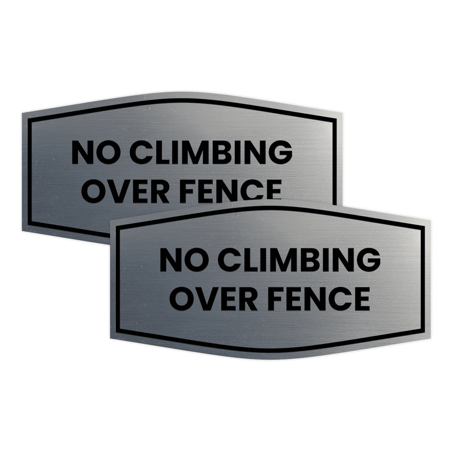 Signs ByLITA Fancy No Climbing Over Fence Sign - Safety Signs | Durable ...