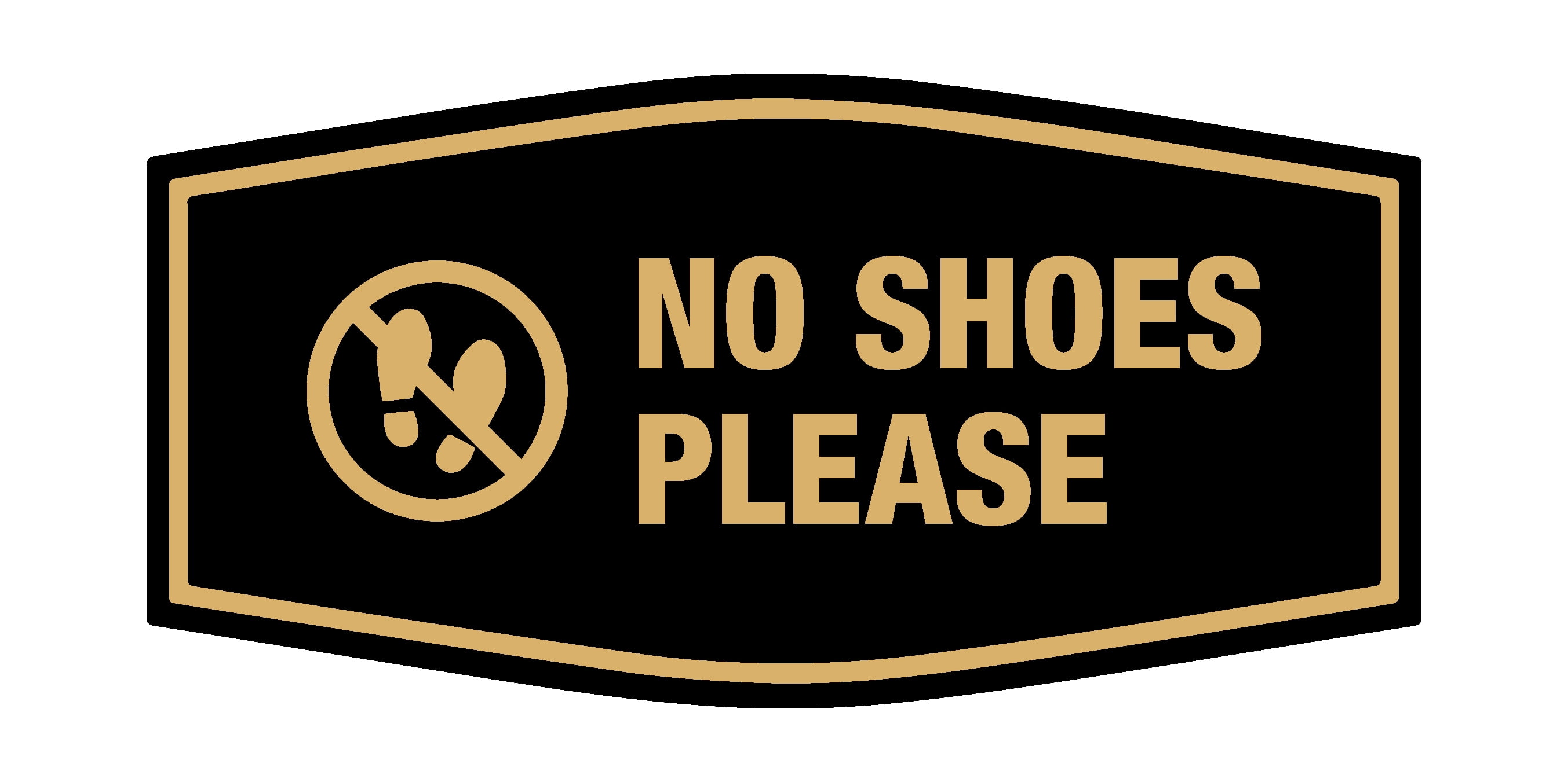 Signs ByLITA Fancy No Shoes Please Graphic Indoors Decoration Sign ...