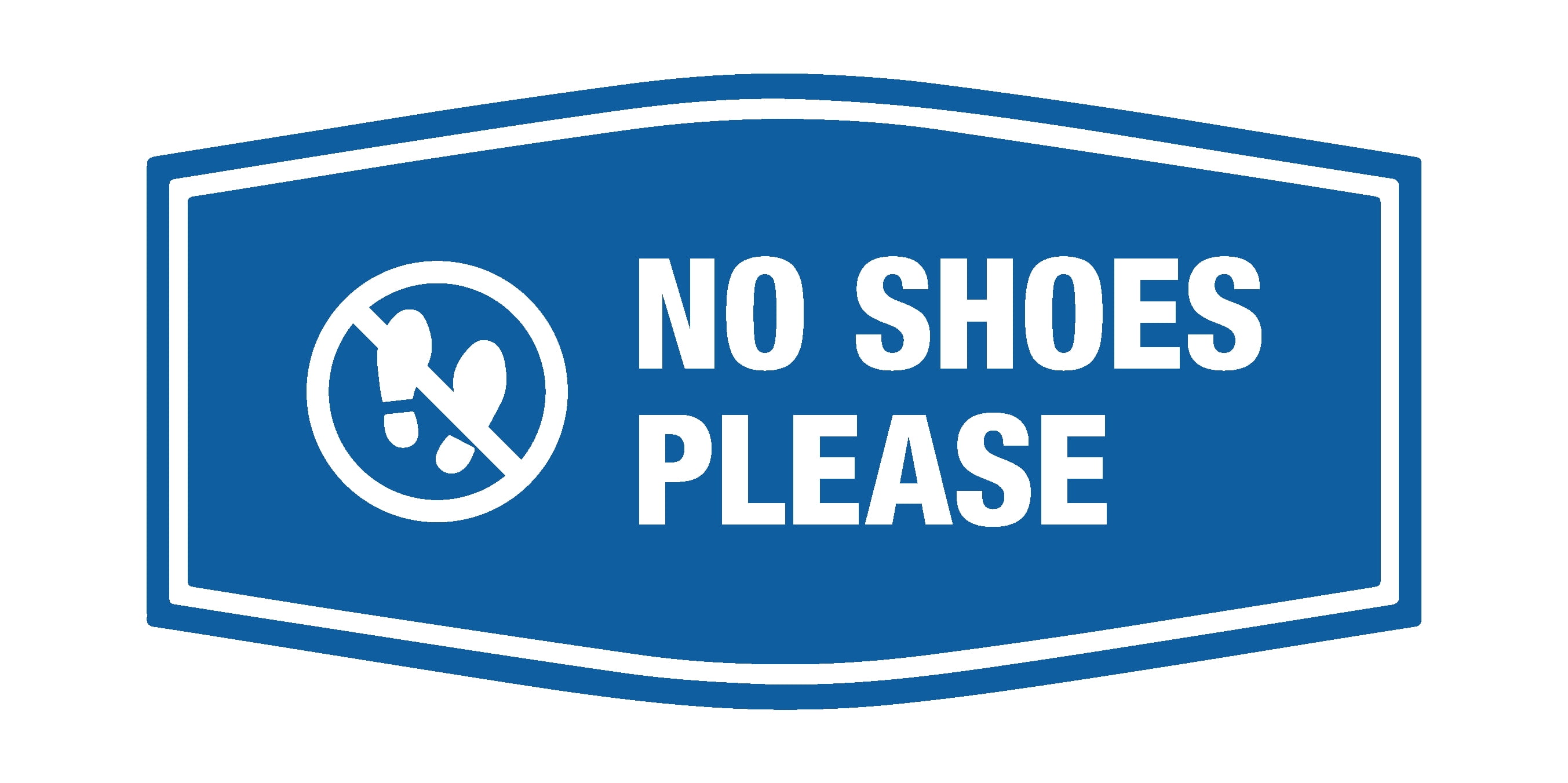 Signs ByLITA Fancy No Shoes Please Graphic Indoors Decoration Sign ...